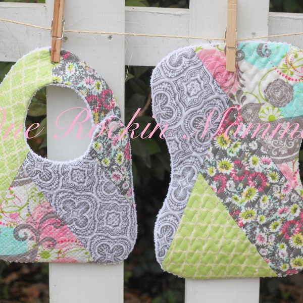 Patchwork Bib - Etsy