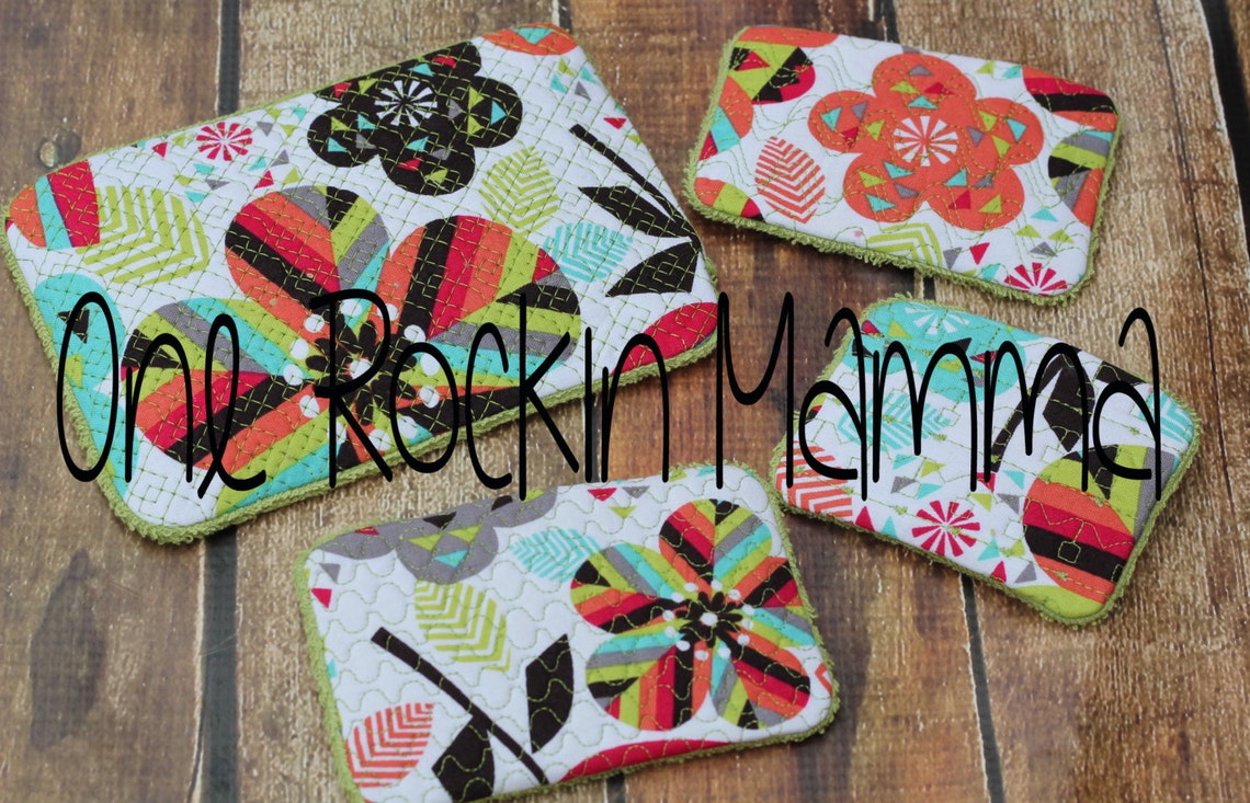 Sponge - Wash Cloth - Mug Rug in the Hoop Embroidery Design - INSTANT ...