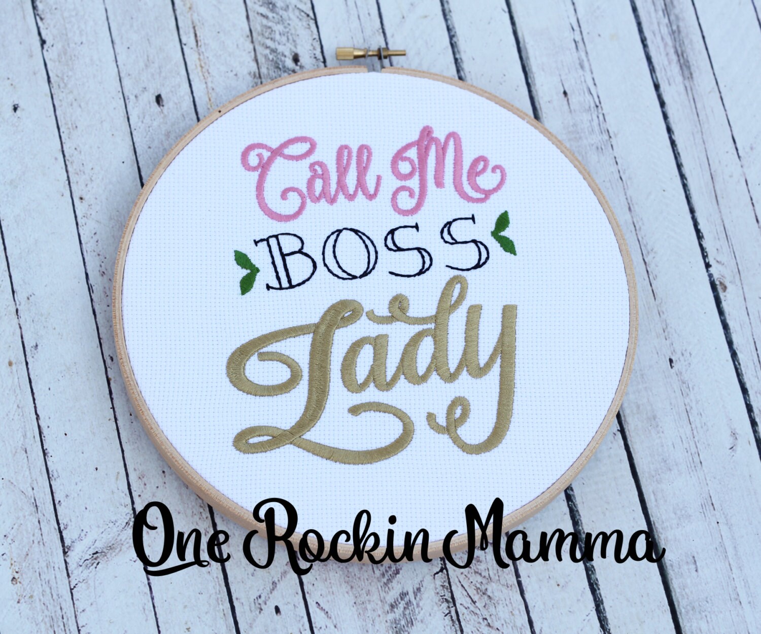 Call Me Boss Lady - Embroidery Design - INSTANT DOWNLOAD - Etsy UK