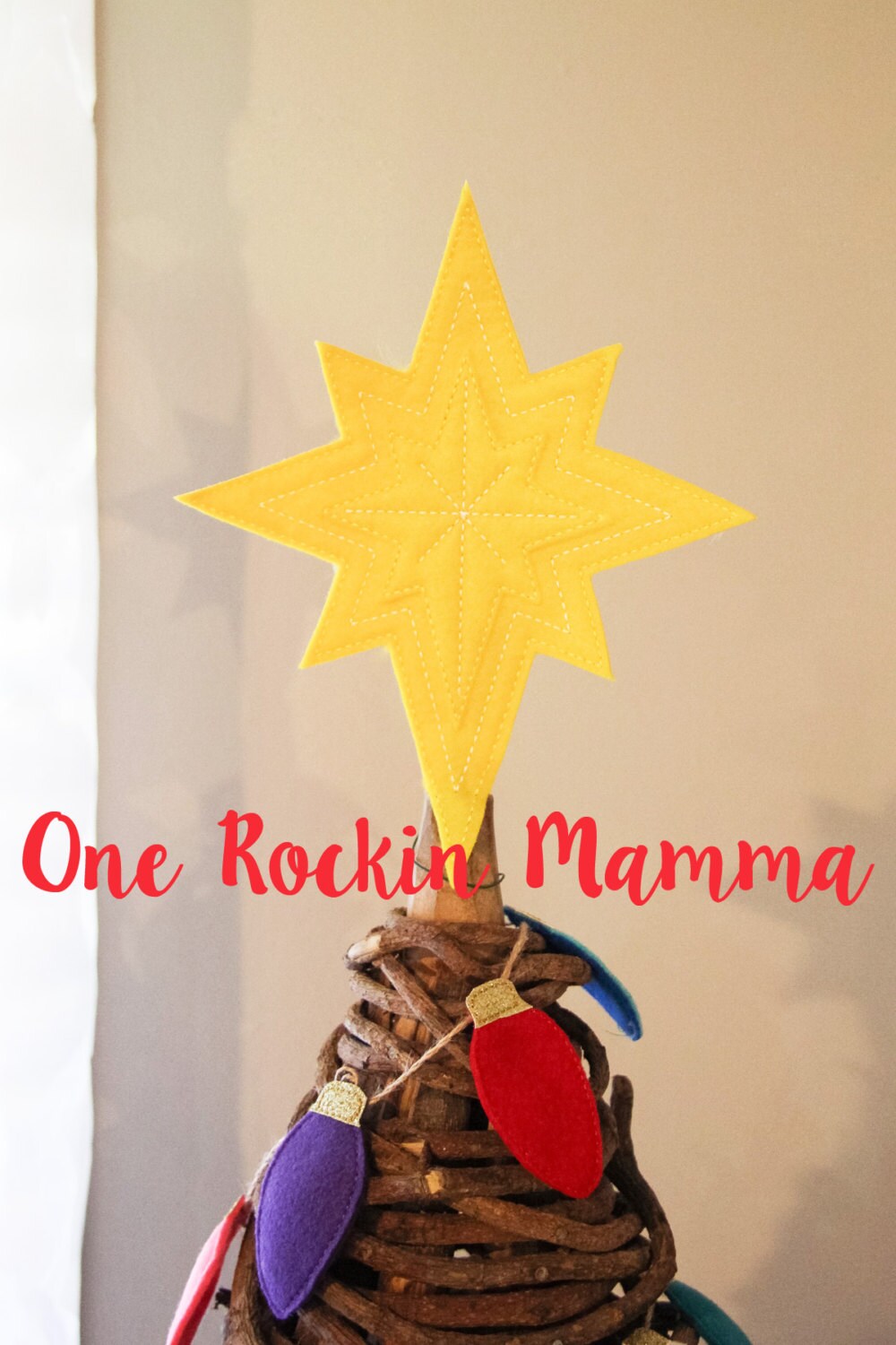 Star Tree Topper in the Hoop Embroidery Design INSTANT - Etsy