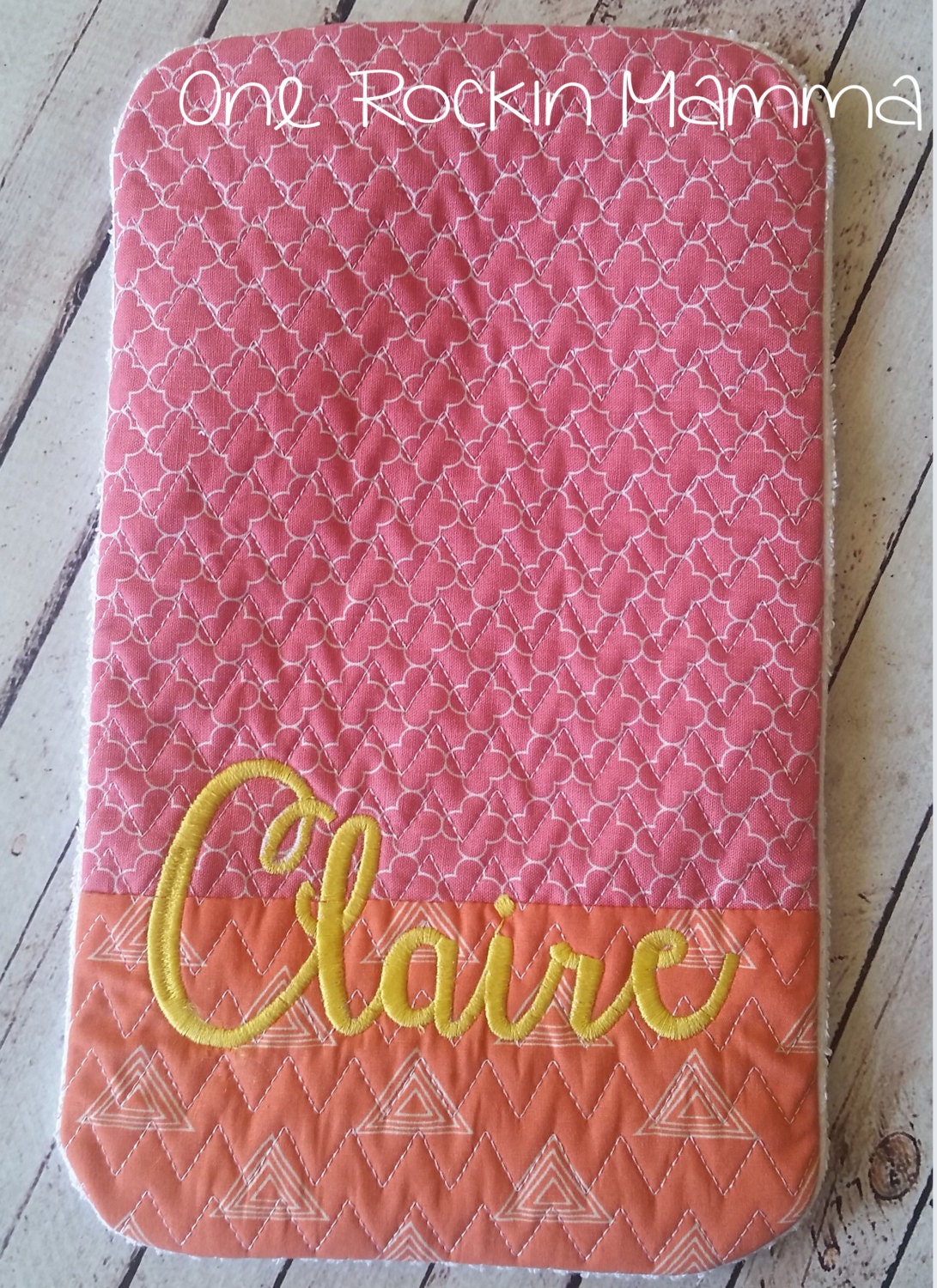 7x11, 7x12, 8x12, 8x14 Quilted Rectangle Burp Cloth in the Hoop ...
