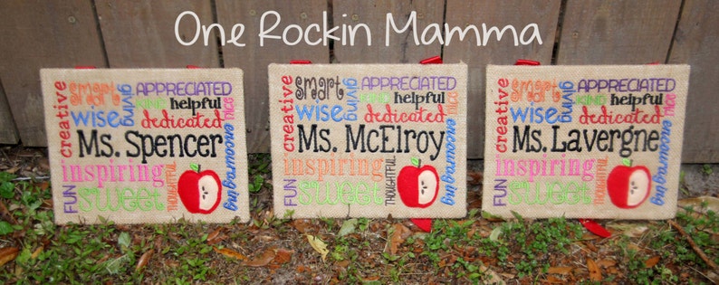 Teacher Subway Art Embroidery Design INSTANT DOWNLOAD | Etsy