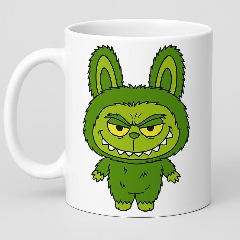 The Grinch, Labubu Style, Christmas Clipart, Digital Download - Etsy