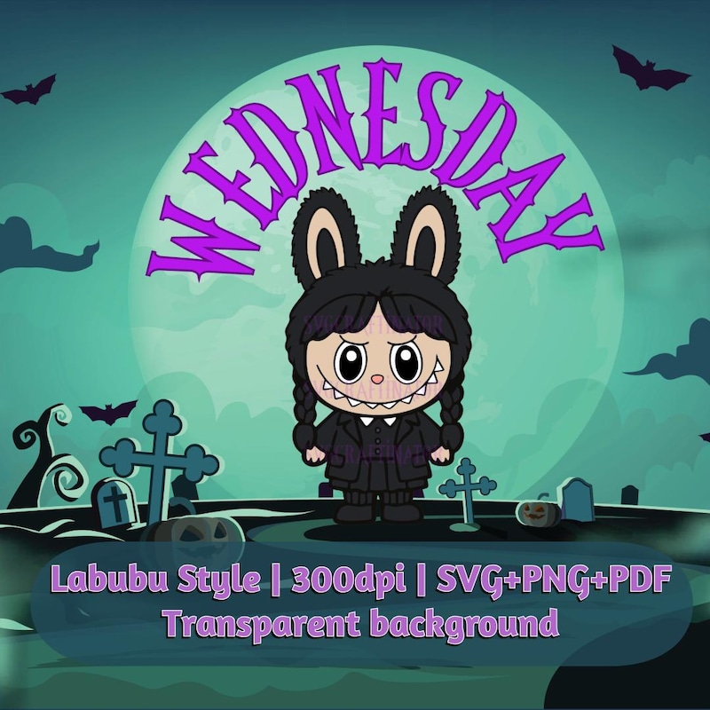 Labubus Wednesday Addams - Etsy