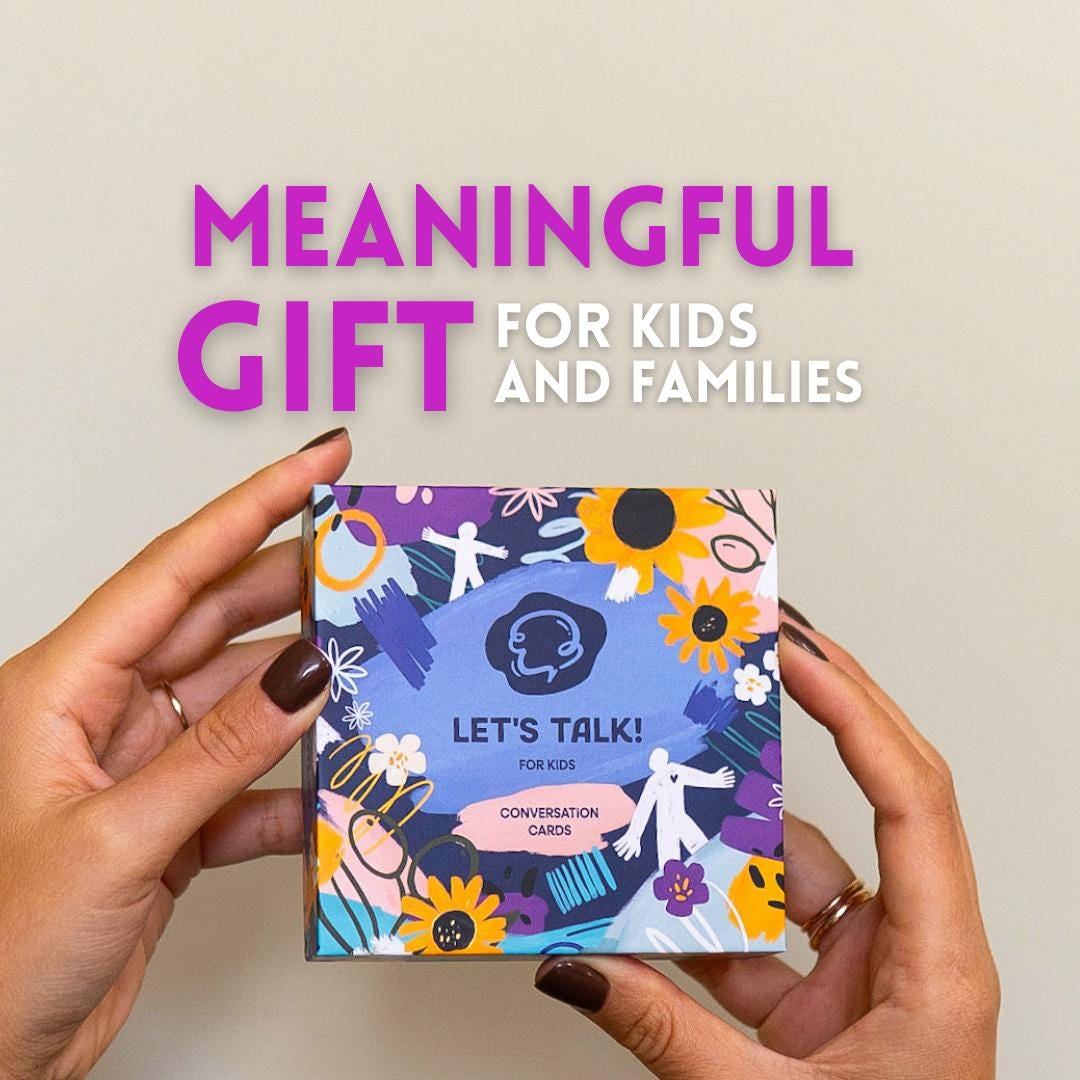 Conversation Starter Cards Kids: Creative Family Bonding Game. Mindful ...