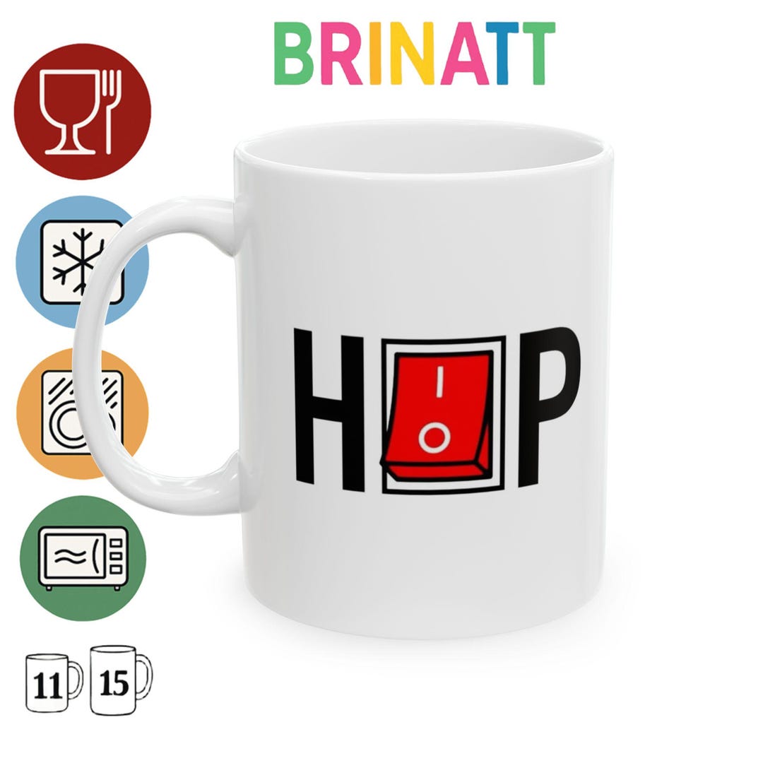 Ceramic Mug - Hip Hop on off Switch Mug Urban Music Lover Gift Cup - Etsy