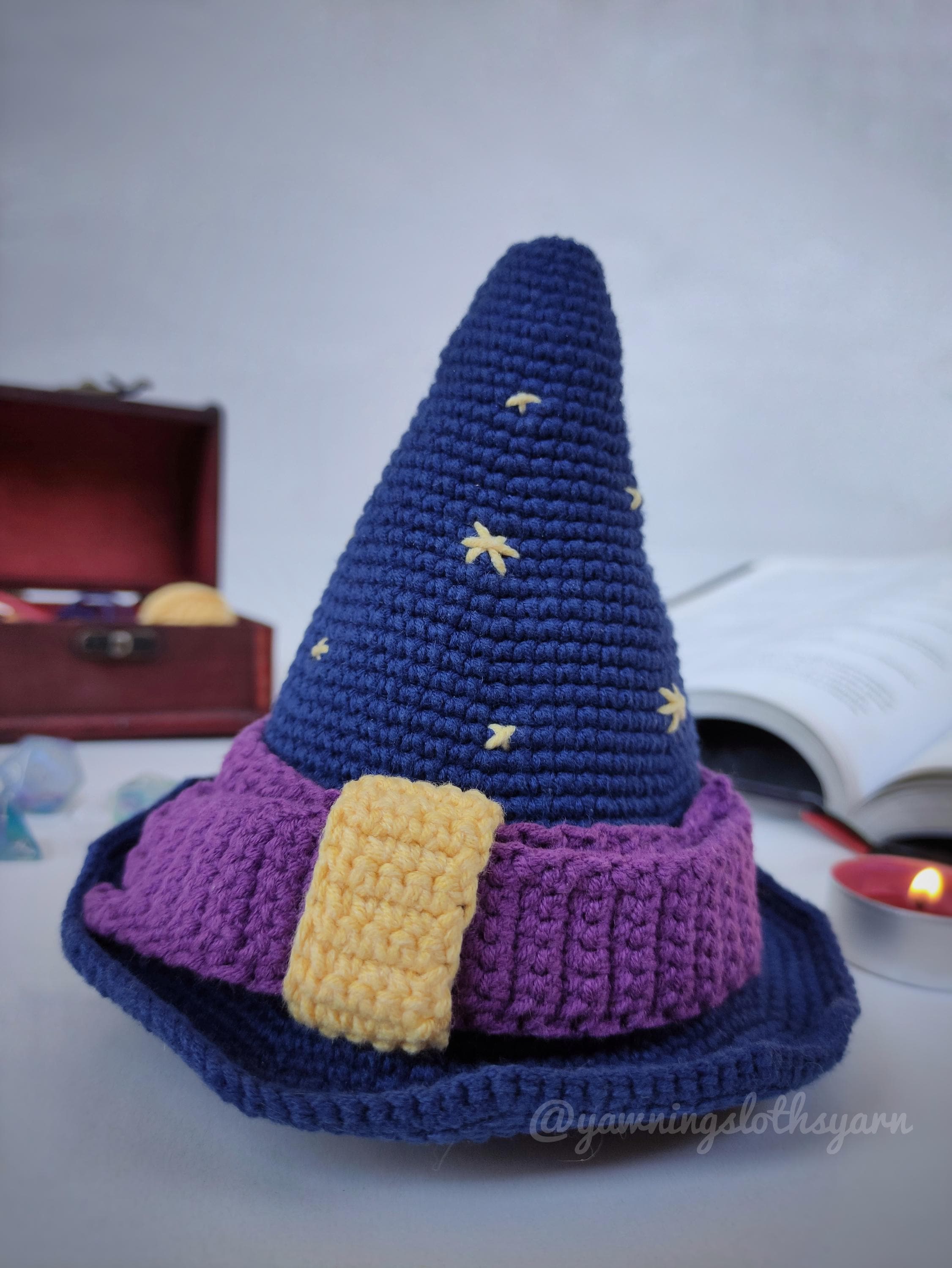 Marvin - the Wizard Hat Mimic / PDF Crochet Pattern / Amigurumi Dice ...