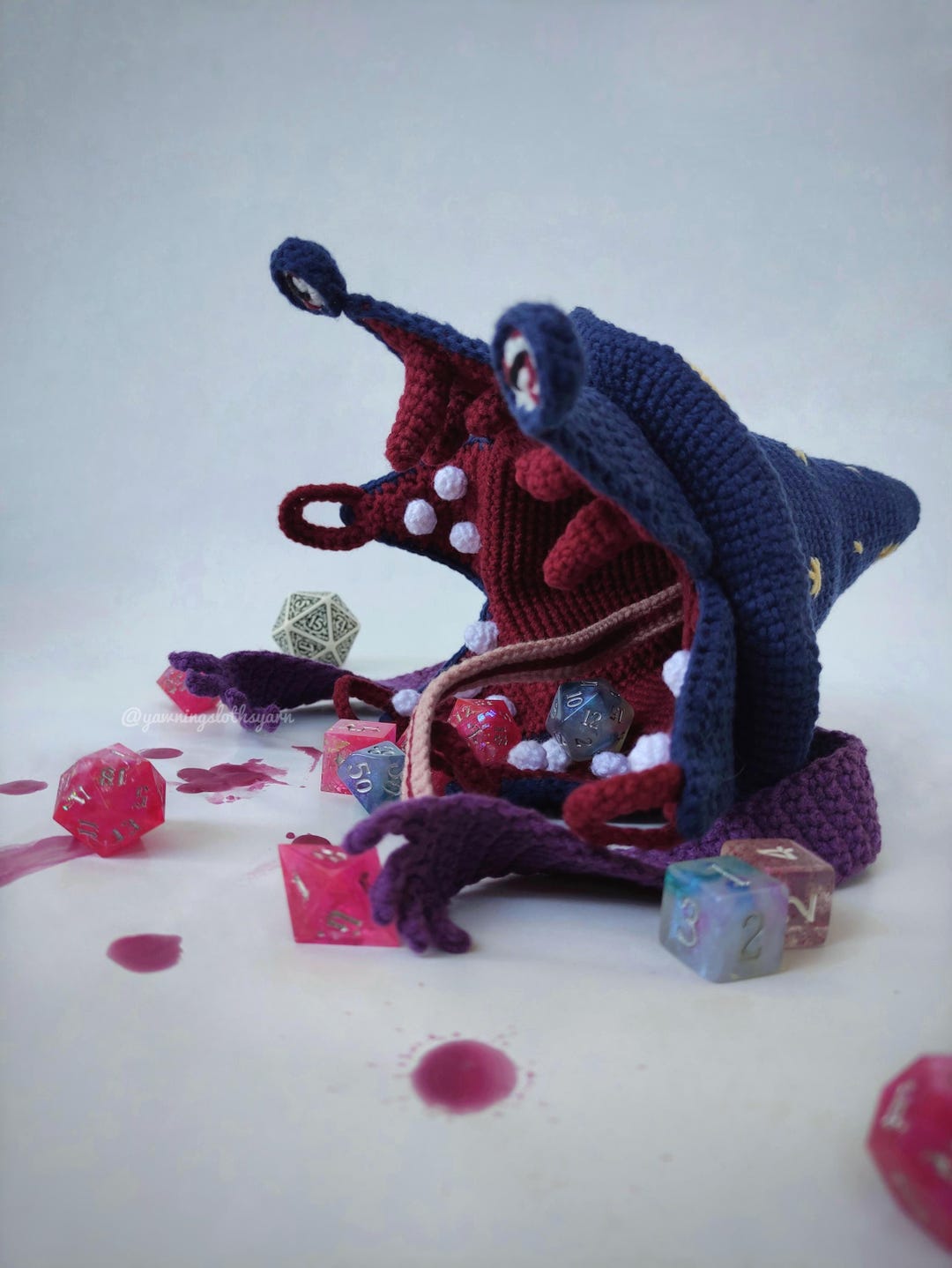 Marvin - the Wizard Hat Mimic / PDF Crochet Pattern / Amigurumi Dice ...