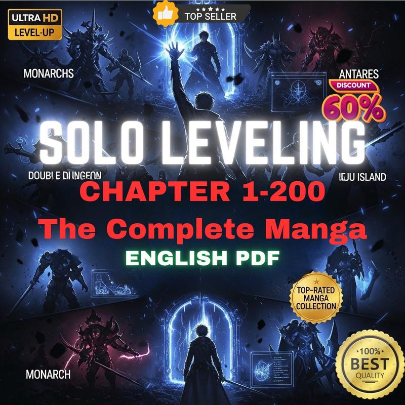 Solo Leveling Manhwa Manga - Etsy UK