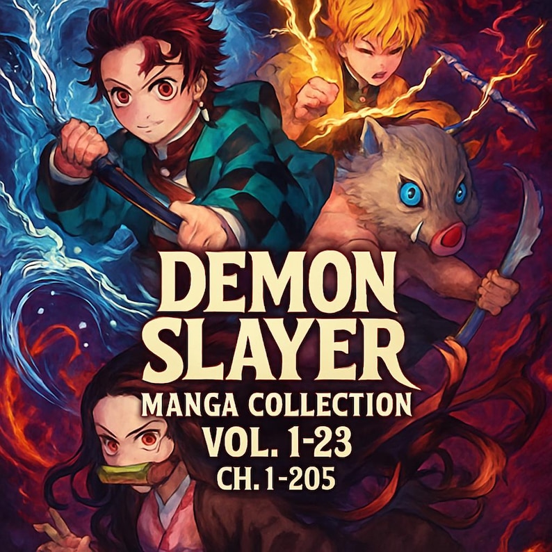 Demon Slayer Manga Complete Collection – Volumes 1–23 | Chapters 1–205 ...