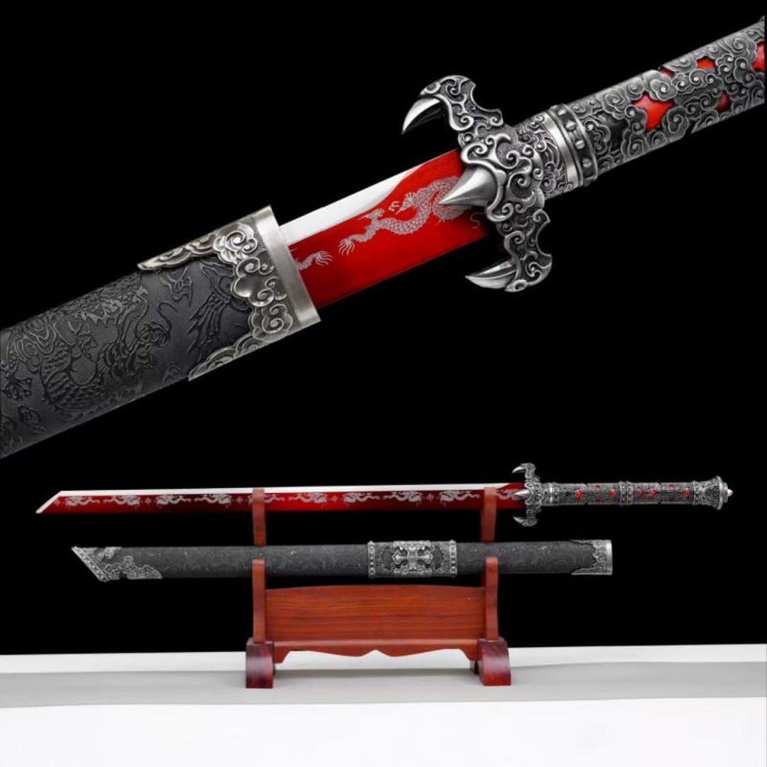 Dragon Scale Tang Sword - Collectible High Carbon Steel Katana, COSPLAY ...
