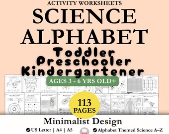 Toddler Science Alphabet Worksheets | Fun STEM ABC Activities for ...