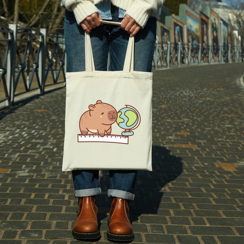 Capybara Back to School Clipart: Kawaii Animal PNG, PDF (digital ...