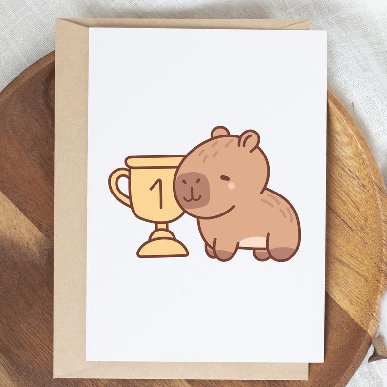 Capybara Back to School Clipart: Kawaii Animal PNG, PDF (digital ...