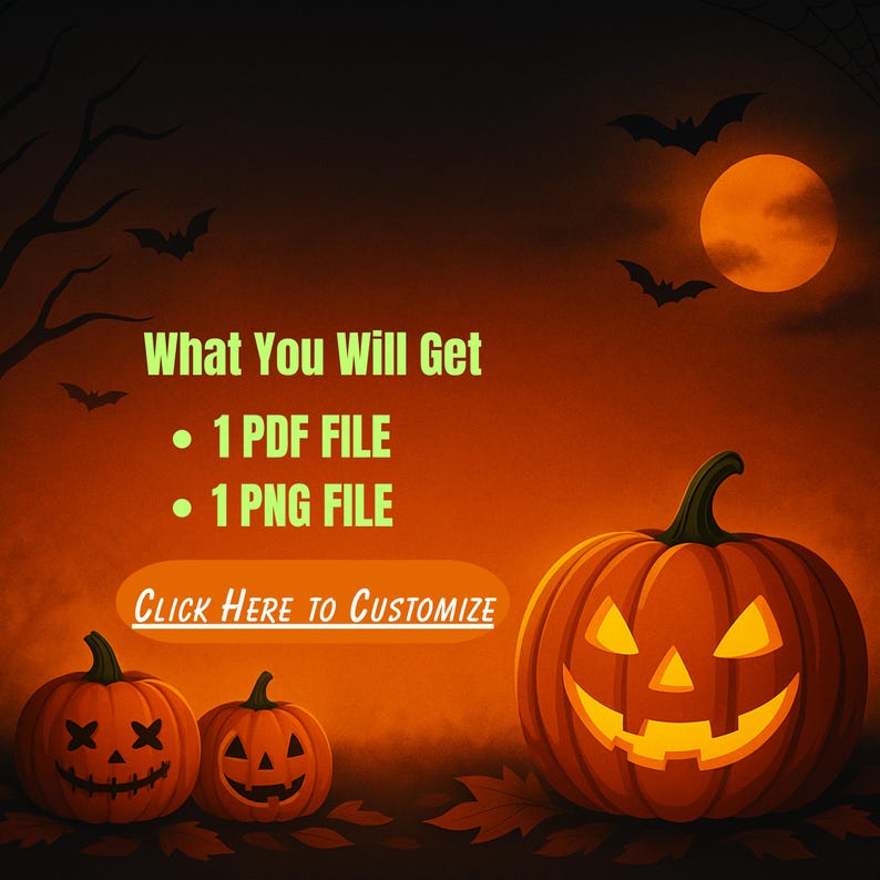 Spooky Jack O Lantern Clipart PNG | Halloween Pumpkin Printable PDF ...