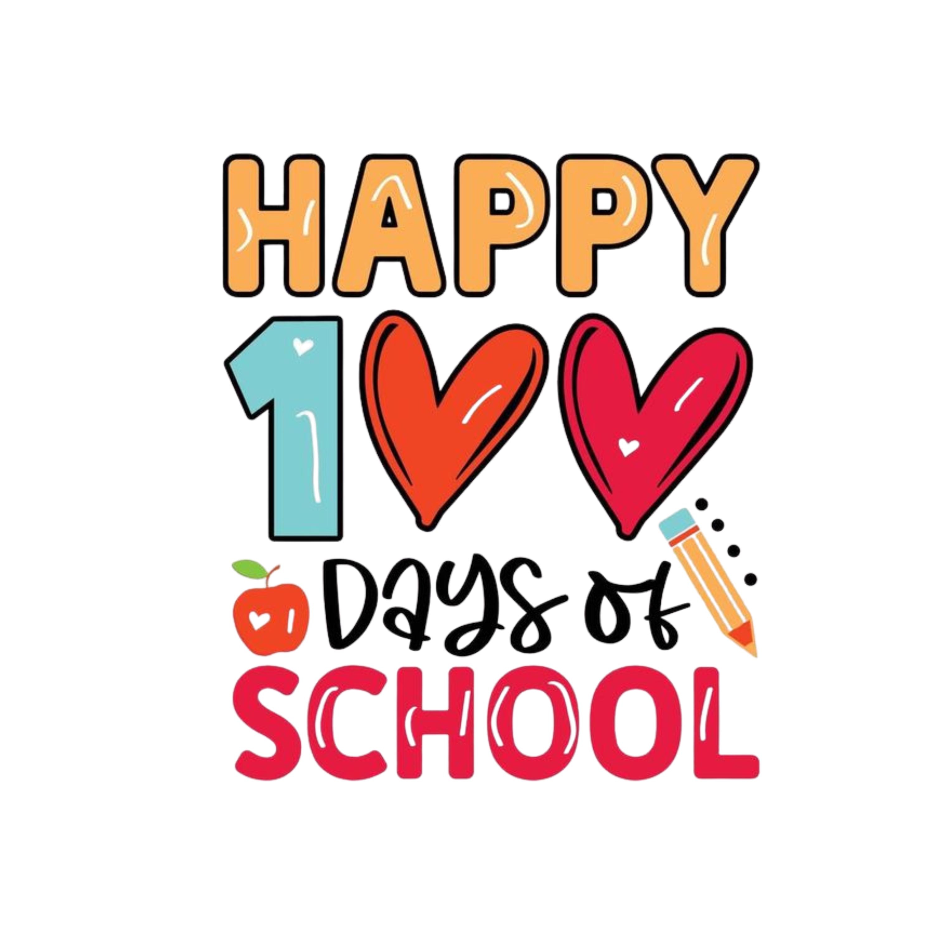 100 Days of School Clipart Bundle | Teacher & Student PNG Sublimation ...