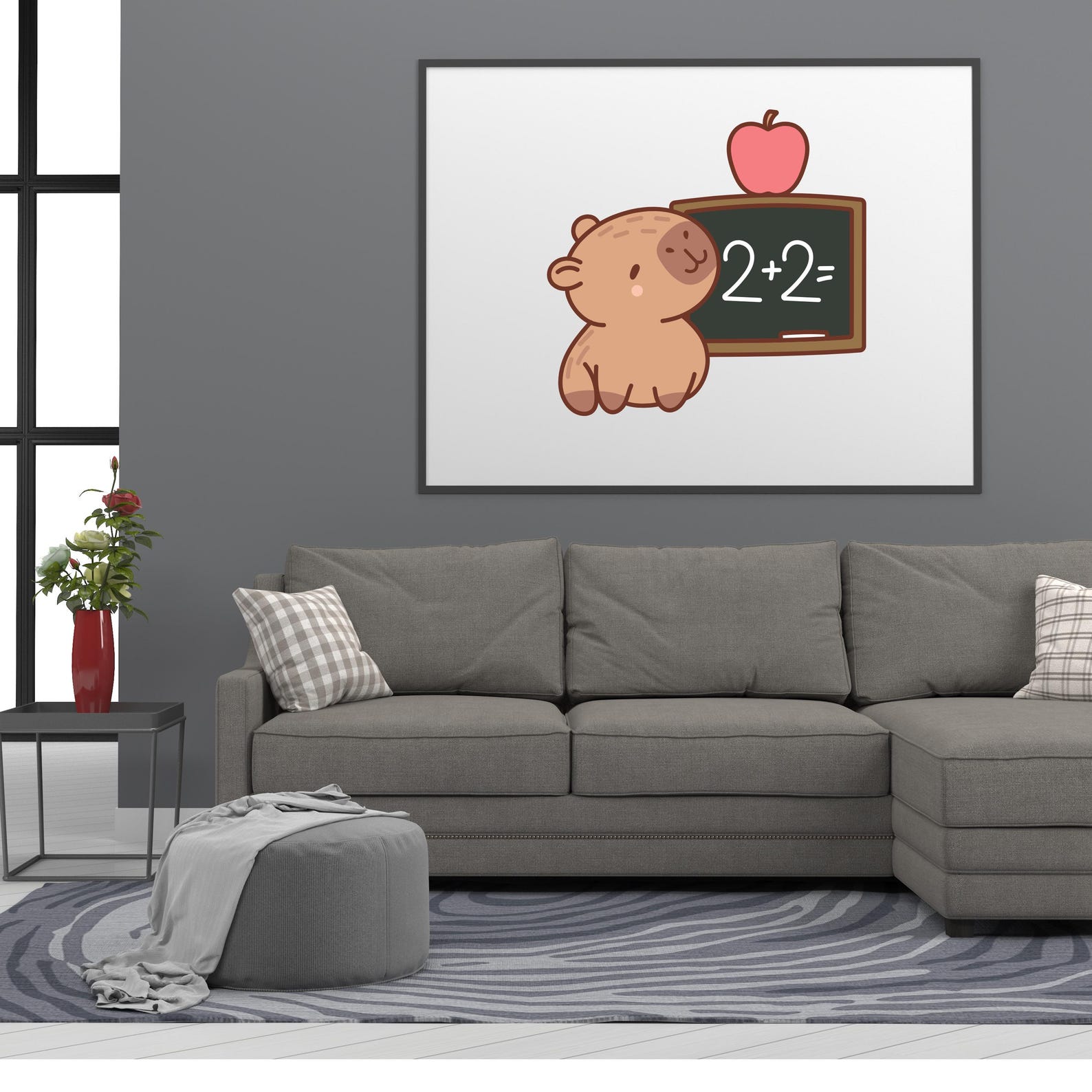 Capybara Back to School Clipart: Kawaii Animal PNG, PDF (digital ...