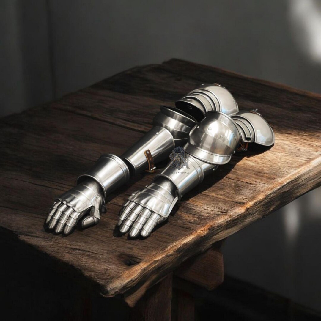 Handmade Medieval Steel Arm Armor – Knight Gauntlets, LARP Cosplay - Etsy