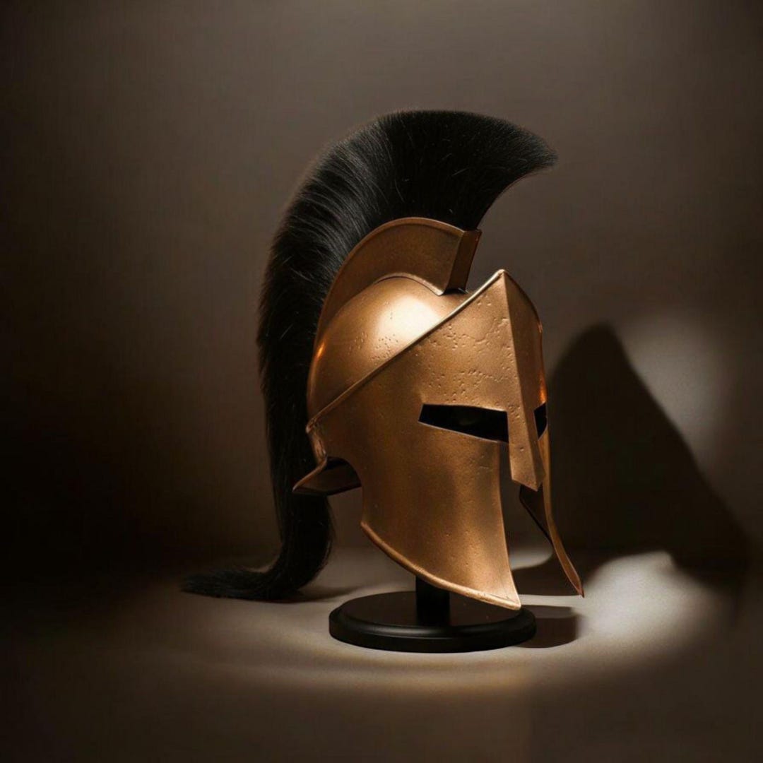 Greek Spartan Corinthian Helmet | Bronze Warrior Armor, Cosplay, LARP ...