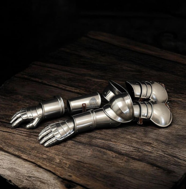 Handmade Medieval Steel Arm Armor – Knight Gauntlets, LARP Cosplay - Etsy