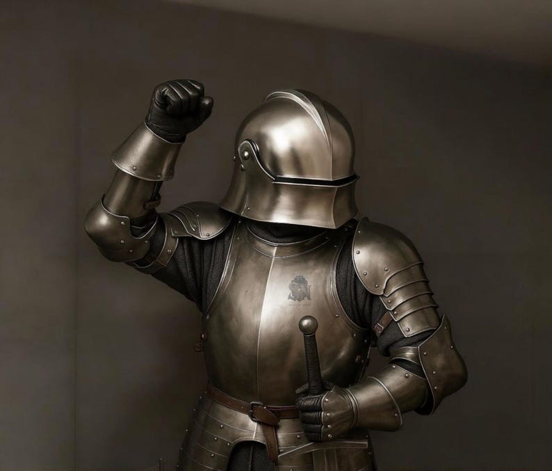 Handmade 18 Gauge Steel Sallet Helmet | Wearable Knight Armor - Etsy