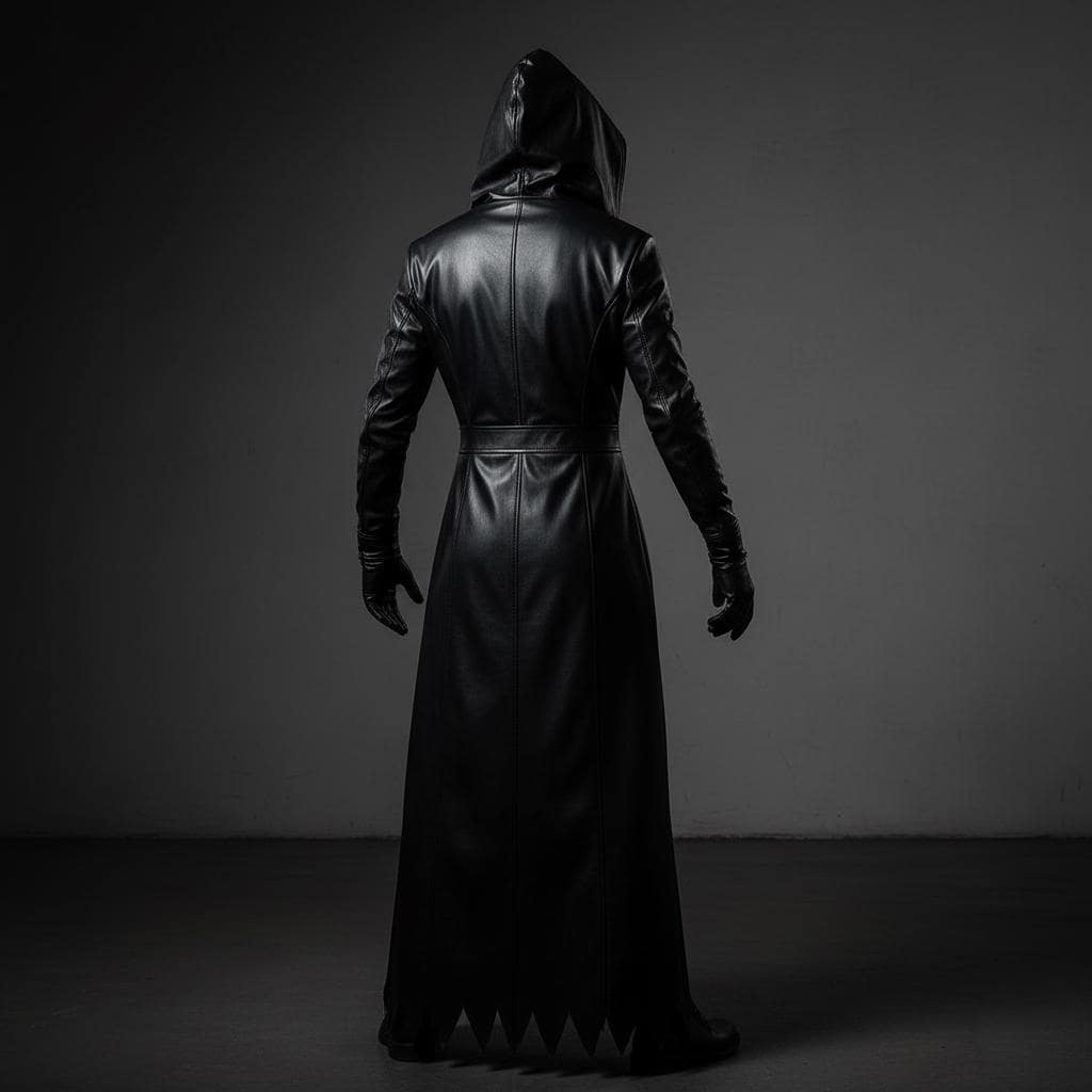 Leather Scream Ghostface Robe, Black Scream Cosplay Costume, Scream ...