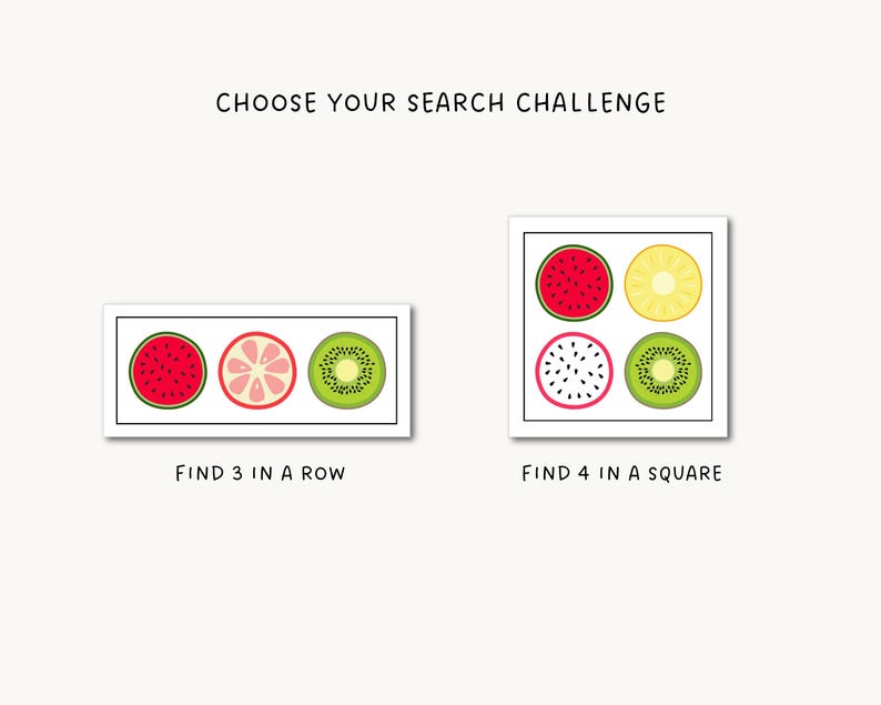 Fruit Finder Game | Visual Scanning and Pattern Matching Printable ...