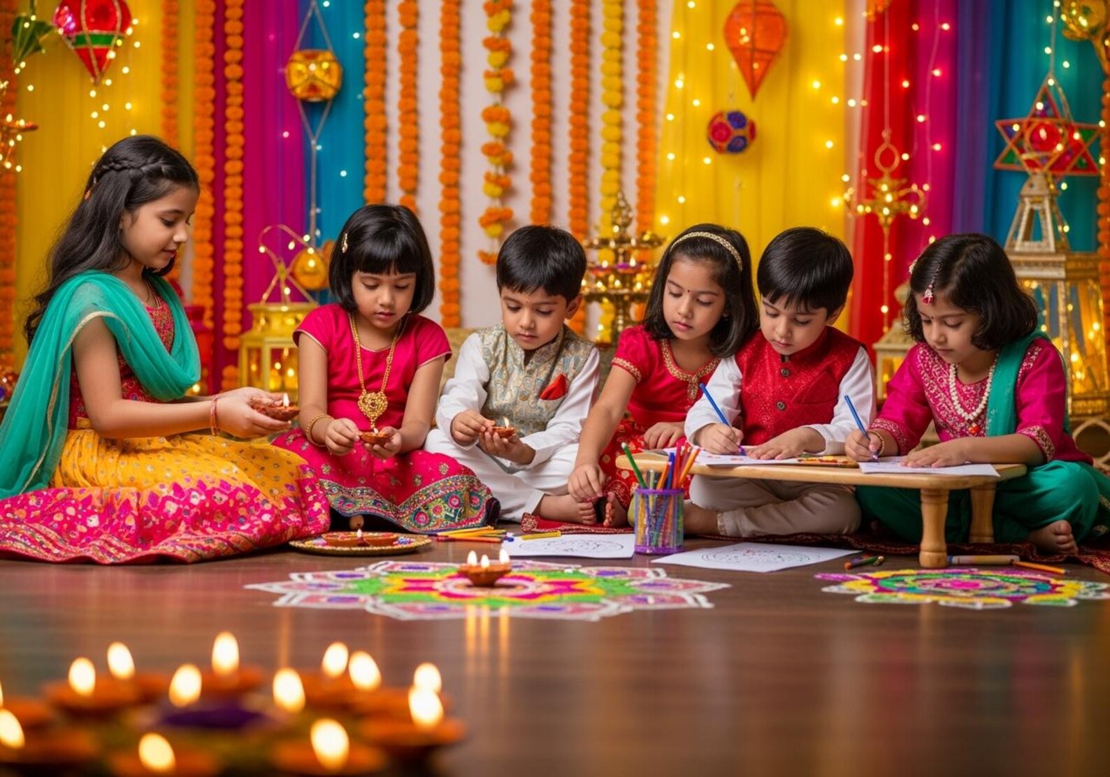 20 Printable Diwali Colouring Pages | Cultural Learning Activity | Kids ...