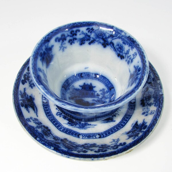 Flow Blue Tea Cup - Etsy