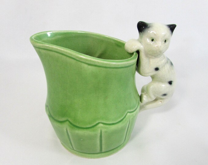 Erphila Art Pottery Cat Handle Pitcher - 4.5" - Made in Germany ...