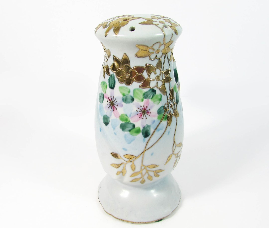Vintage Nippon Moriage Muffineer Talc Shaker Hat Pin - Etsy