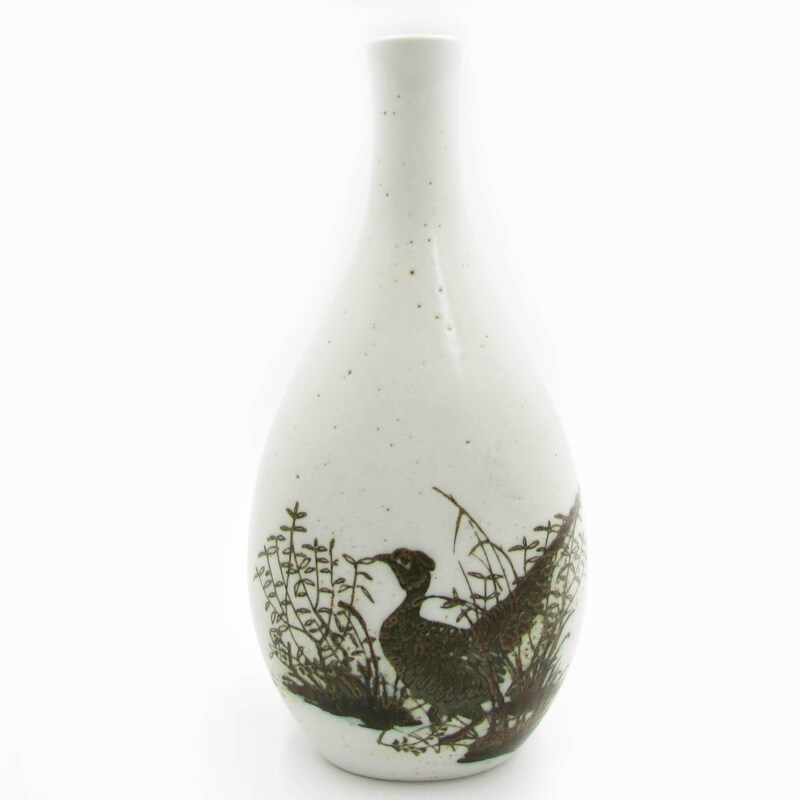 Pheasant Vase - Etsy