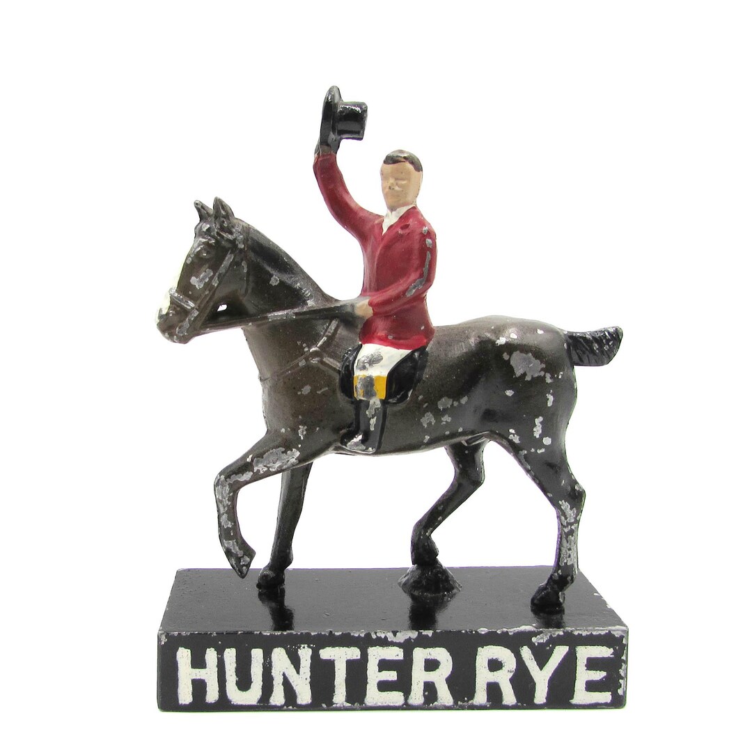 1930-40s Hunter Rye Whiskey Advertising Huntsman on Horse - Etsy
