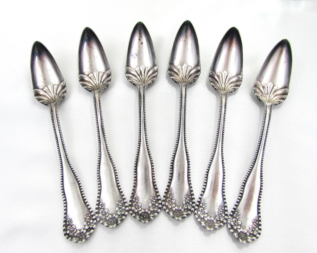 Fruit Orange Spoons - Silverplate Spoons - Antique Anchor Rogers ...