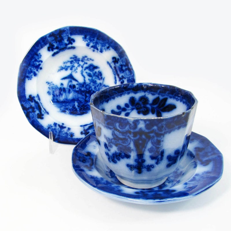 Flow Blue Tea Cup - Etsy