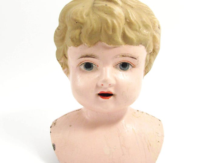Antique MINERVA Tin Doll Head - Buschow & Beck Germany - Etsy