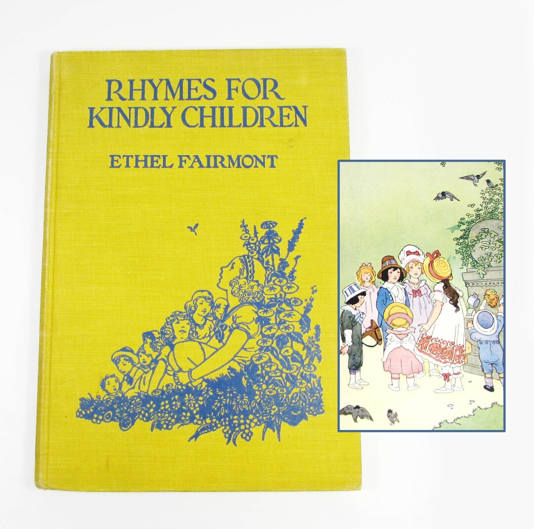 1937 Book Rhymes for Kindly Children by Ethel Fairmont ~ Rainbow ...