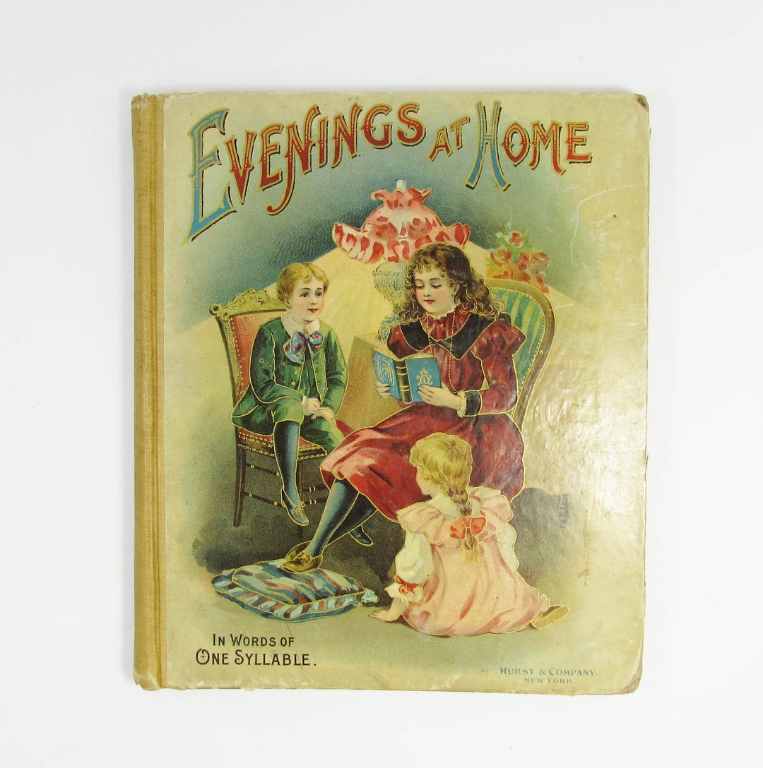 1800s Evenings at Home in Words of One Syllable - Antique Book - Etsy