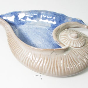 Vintage Large Stangl Terra Rose Nautilus Shell Dish Art Pottery Rare ...