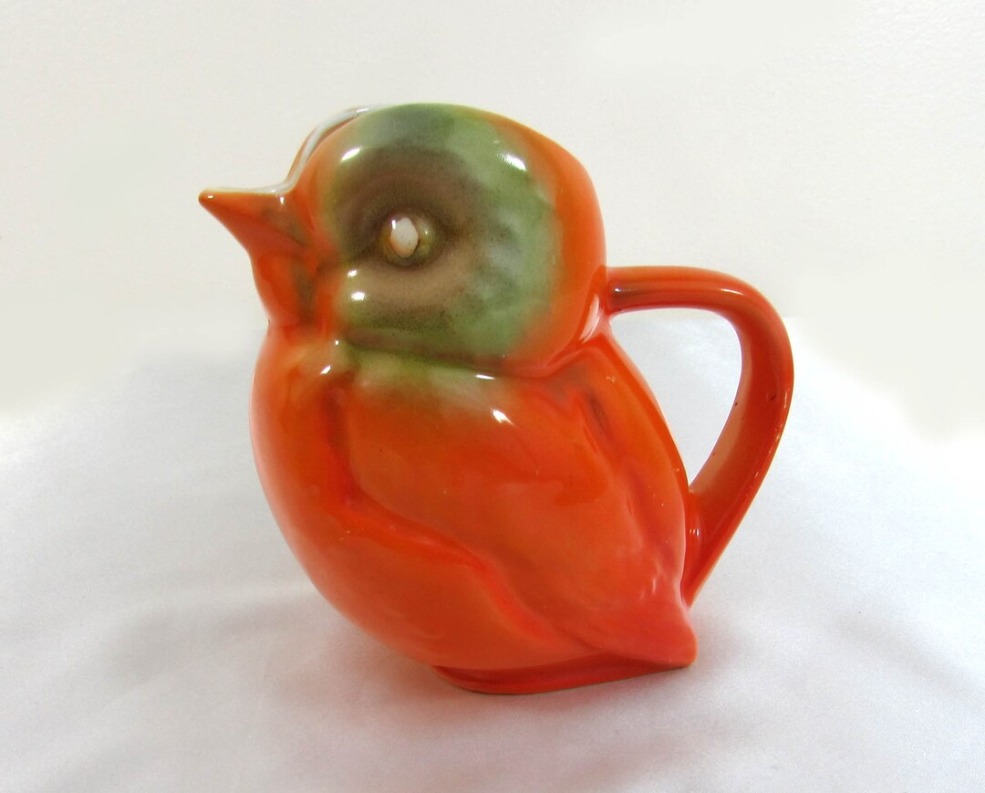 Sevres Porcelain Orange Bird Milk Pitcher Antique Pitcher - Etsy
