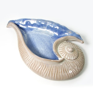 Vintage Large Stangl Terra Rose Nautilus Shell Dish Art Pottery Rare ...