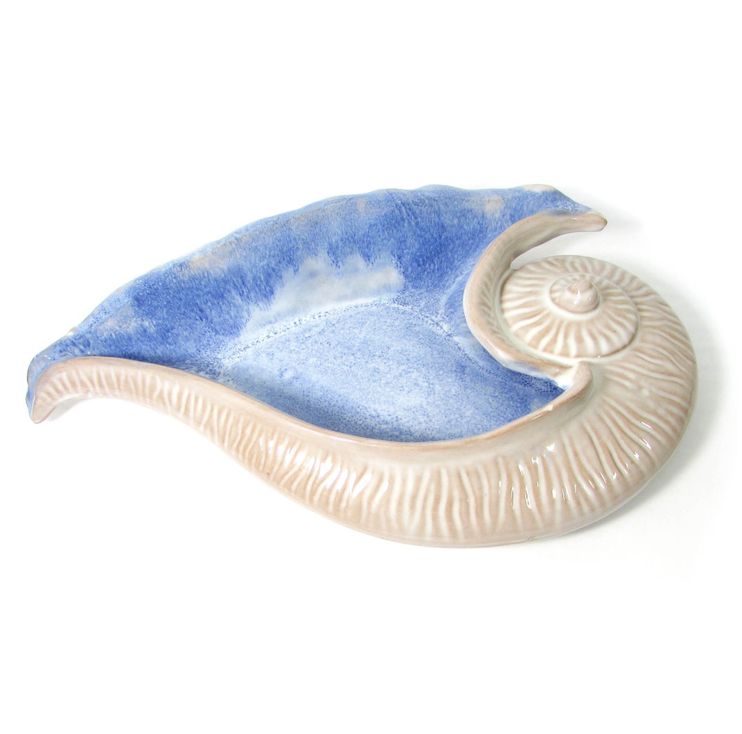 Vintage Large Stangl Terra Rose Nautilus Shell Dish Art Pottery Rare ...