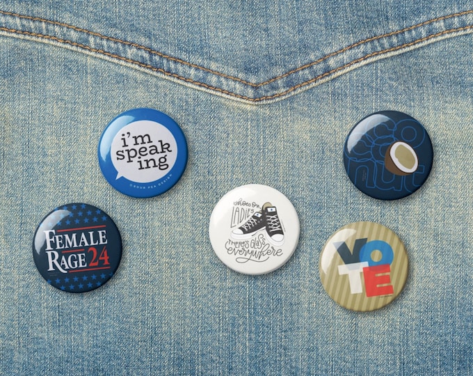 Madam President Button Set 2024 Election Button Set Female Rage, VOTE ...