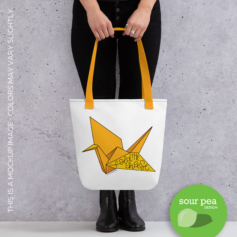 Fold the Cheese: Tote Bag - Etsy
