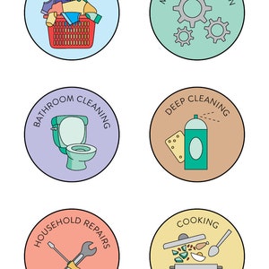 Life Skills Course Materials: Chore Chart, Job Chart, Chores for Kids ...