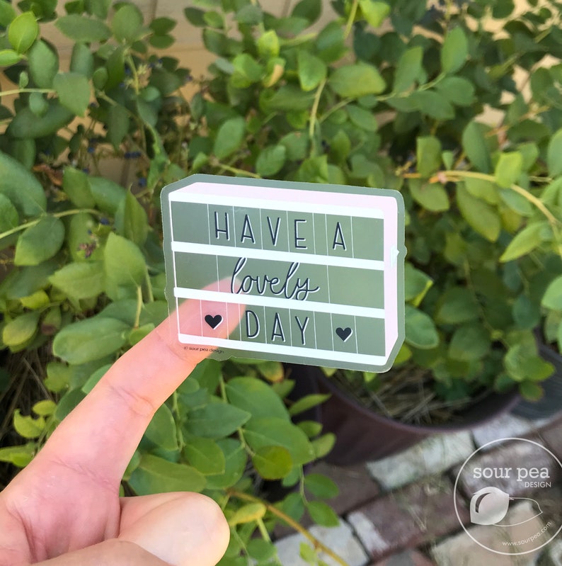 Light Box Sticker, VSCO Sticker, Water Bottle Sticker, Letterboard ...