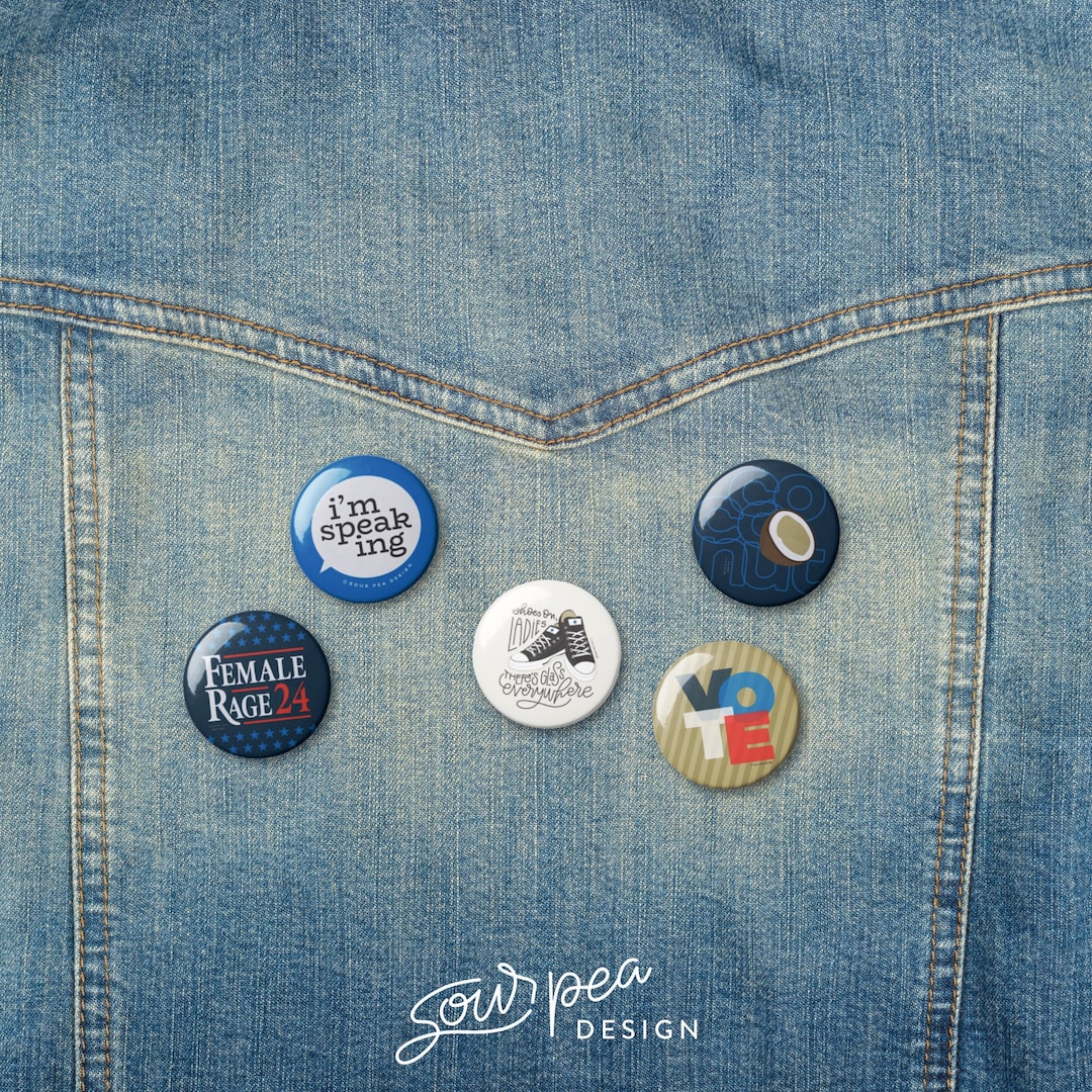 Madam President Button Set - 2024 Election Button Set - Female Rage ...