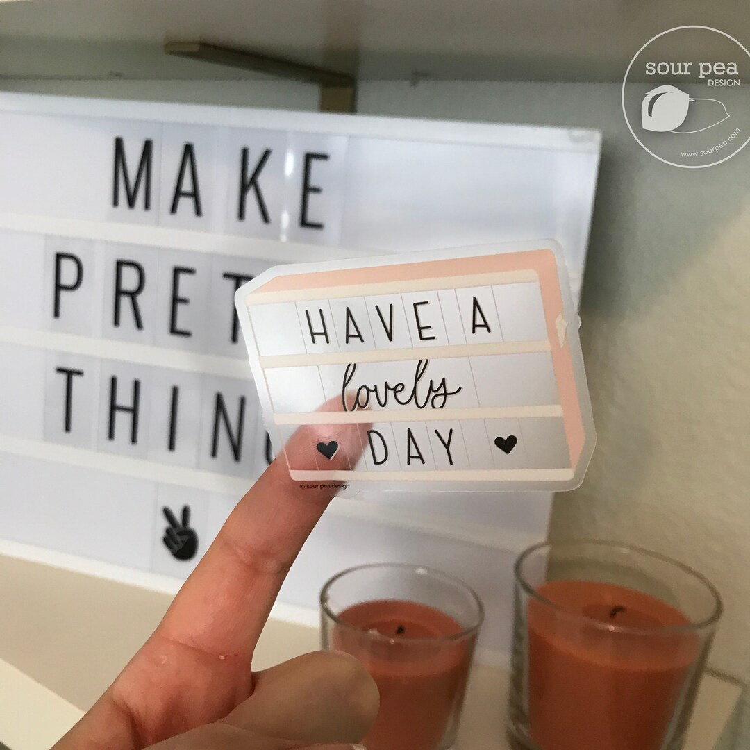 Light Box Sticker, VSCO Sticker, Water Bottle Sticker, Letterboard ...