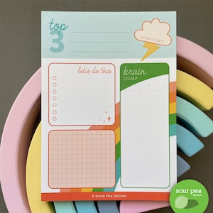 NOTEPAD: Retro Rainbow Notepad, 5x7 Notepad, Rainbow Lover, Vintage ...