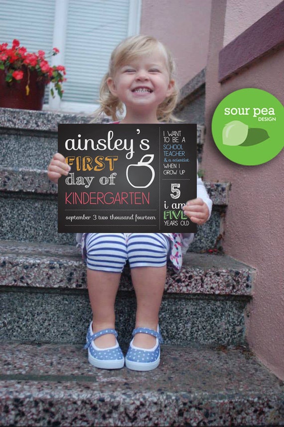 First Day of School Photo Prop First Day of School Sign | Etsy
